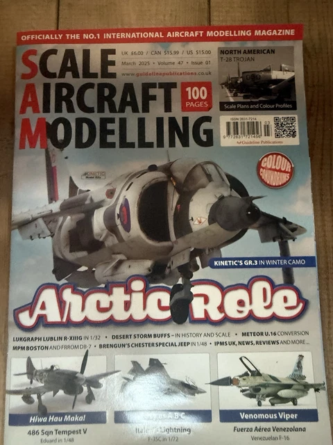SCALE AIRCRAFT MODELLING magazine March 2025 Kinetic's GR.3 in winter ...