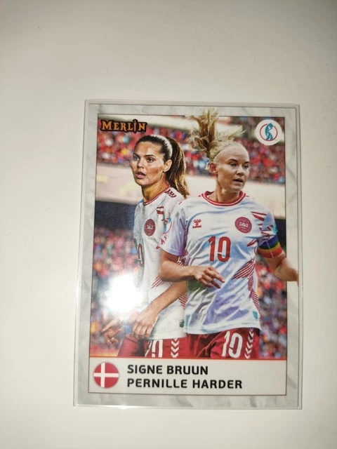 TOPPS MERLIN UEFA Womens Euro 2025 Signe Brunn & Pernille Harder ...
