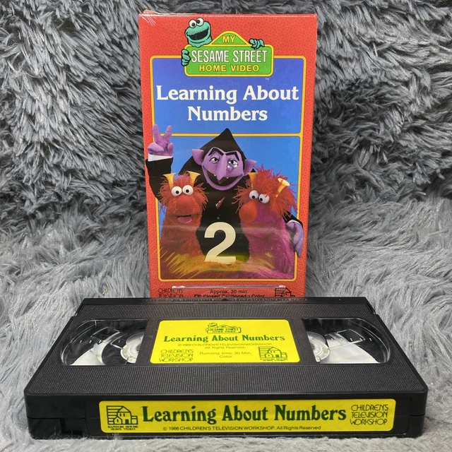 MY SESAME STREET Home Video Learning About Numbers VHS Tape 1986 Jim ...