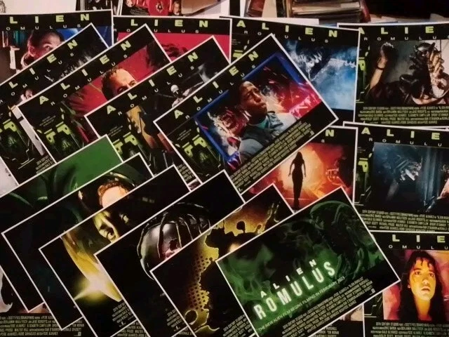 ALIEN ROMULUS 2024. 16 Unofficial Matt Finish 4x6Ins Lobby Cards + 6 ...