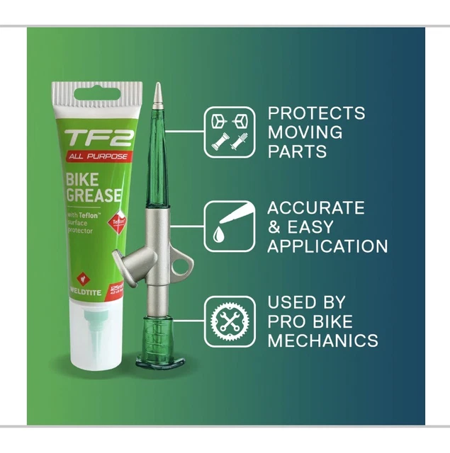 WELDTITE TF2 BIKE Grease Gun and Grease with Teflon 125ml cycle ...