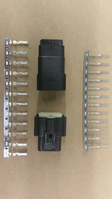 MOLEX MX150 12 pin connector, terminals switch wiring 2x6 male and ...