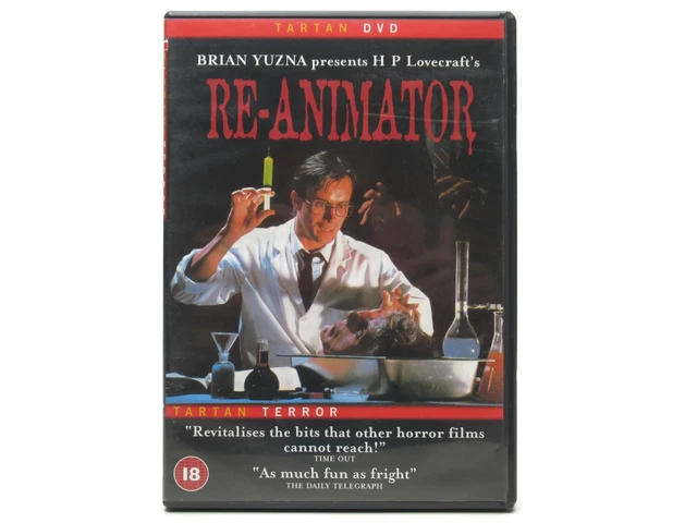 RE-ANIMATOR DVD 1985 H.P. Lovecraft Jeffrey Combs Bruce Abbott Horror ...