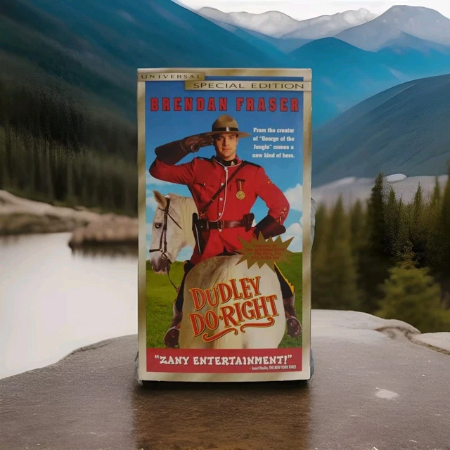 DUDLEY DO-RIGHT 2000 PG VHS Tape Brendan Fraser * Universal Special ...
