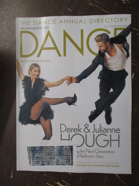 DANCE MAGAZINE JULY Aug 2025 Derek & Julianne Hough Ballroom Stars Ann ...