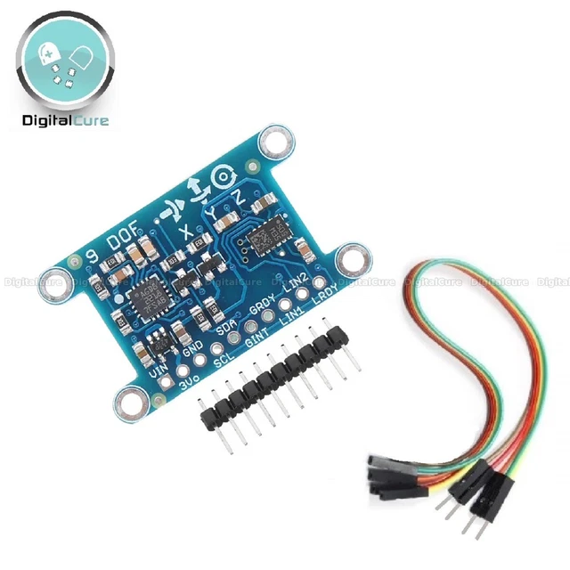 MÓDULO GIROSCOPIO ACELERÓMETRO 9-DOF 9 ejes IMU L3GD20 LSM303D ...