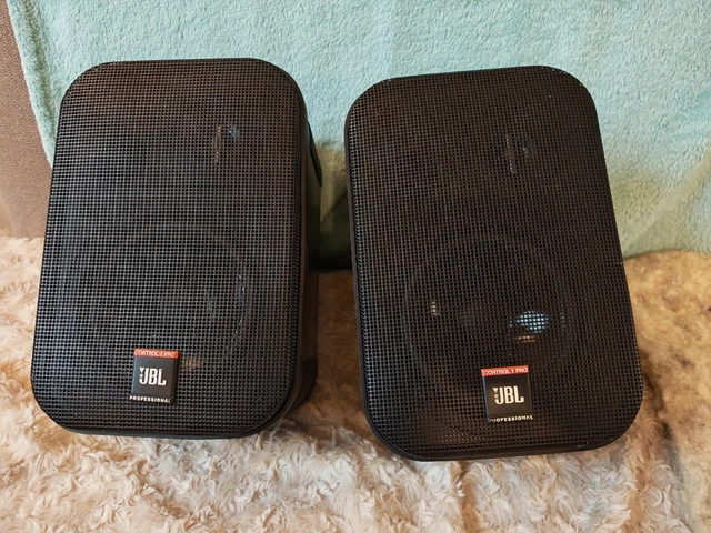 JBL CONTROL ONE 1 Pro Two-Way Compact Bookshelf Speakers Black £36.04 ...