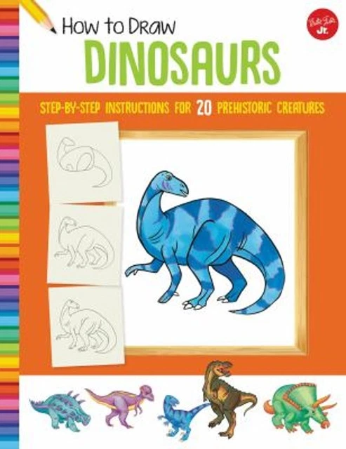 HOW TO DRAW Dinosaurs : Step-By-step Instructions for 20 Prehisto £4.74 ...