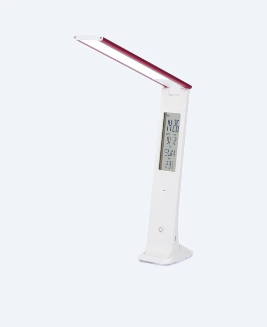 CLEVAFUL LED-TISCHLAMPE SMART DIGITAL Uhr Wecker Kalender aufladbar ...