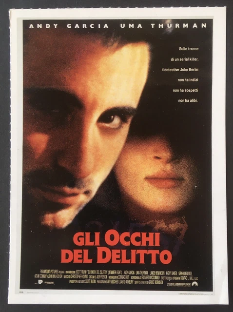 GLI OCCHI DEL DELITTO Jennifer Eighth 1992 Andy Garcia Mini Locandina cm 14x10 EUR 1,95 ...