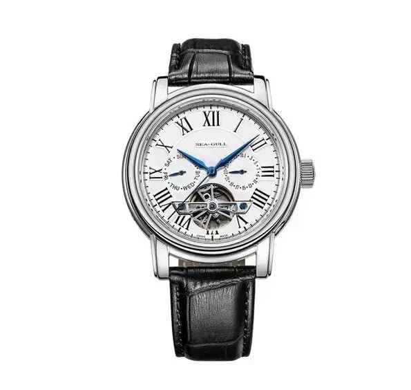 MONTRE DE LUXE Pour Homme Seagull D819.624 ST2525 44Mm Date Jour Blanc ...