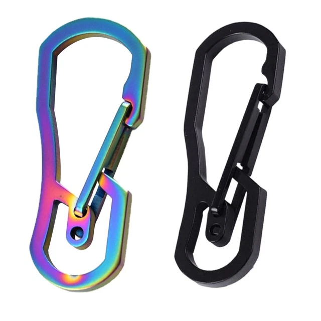OUTDOOR CAMPING CLIP Backpack Clasps for Titanium Plating Carabiners ...