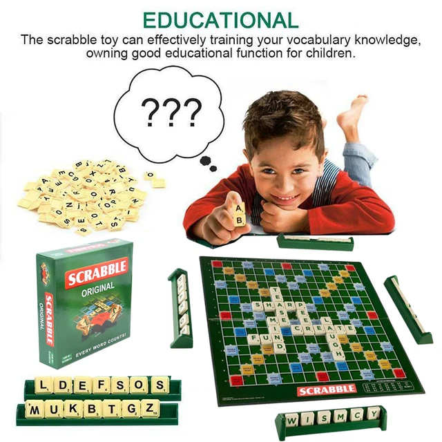GROUP SCRABBLE BOARD Game For Family And Friends Promotes Relationships ...
