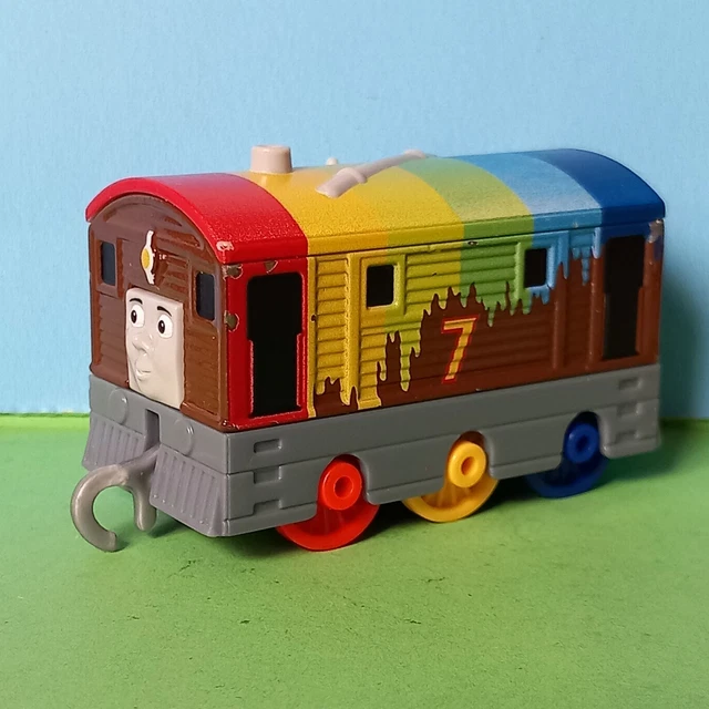 THOMAS THE TANK Engine Rainbow Toby Trackmaster Push Long Treno Pressofuso Mattel EUR 7,74 ...