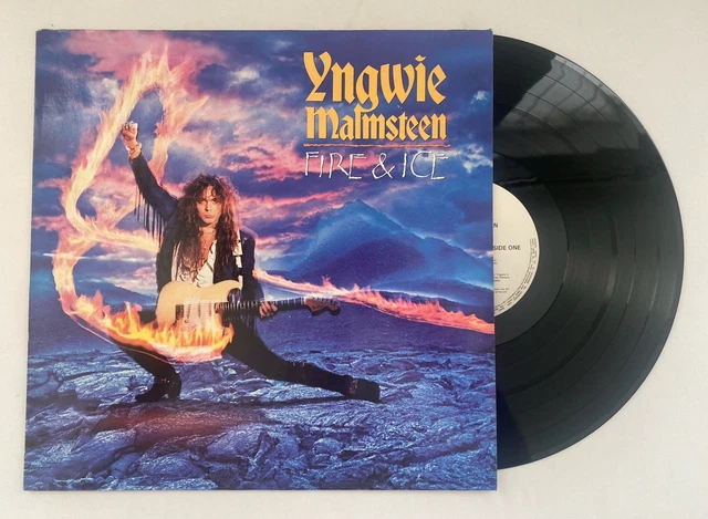 YNGWIE MALMSTEEN - Fire & Ice Vinyl LP Record 755961137-1 Elektra 1992 ...