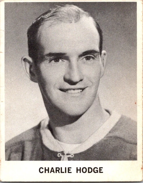 VINTAGE HOCKEY CARD Coca Cola 1965 Montreal Canadiens Charlie Hodge ...