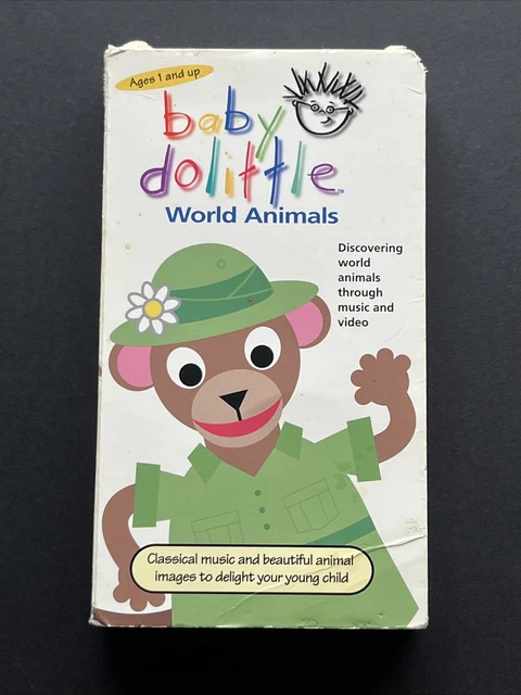 DISNEY BABY EINSTEIN Baby Dolittle World Animals Early 2002 VHS Tape £ ...
