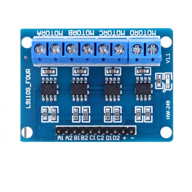 L9110S DC MOTOR Drive Module H-Bridge 4 Channel 2.5-12V 0.8A for Arduino DIY EUR 4,58 - PicClick FR