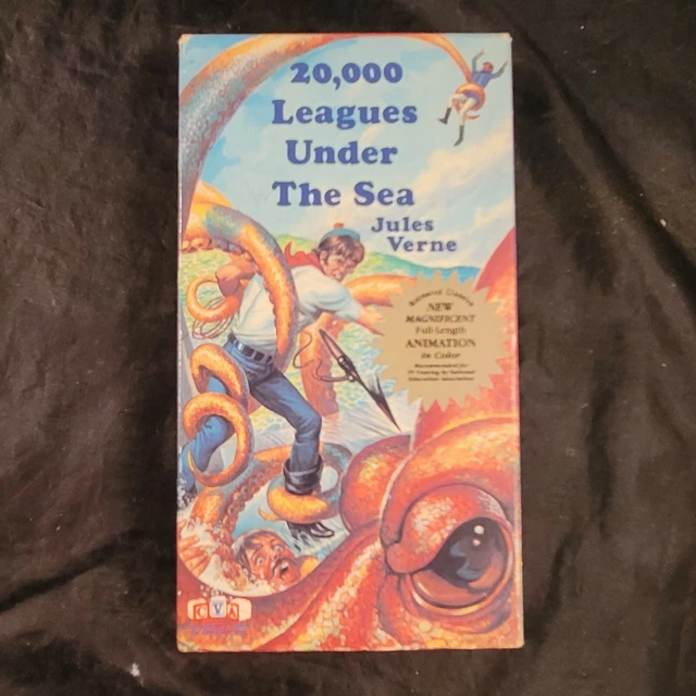 20,000 LEAGUES UNDER The Sea VHS Movie Animated Cartoon CVA Classics ...