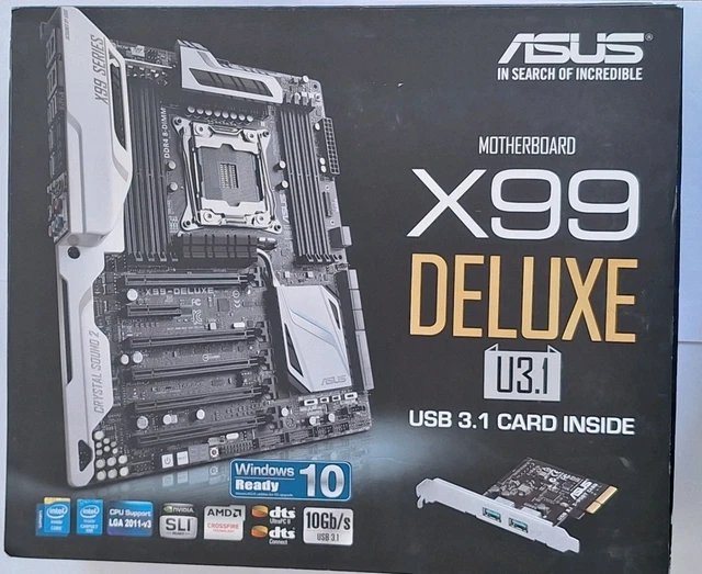 ASUS X99 DELUXE | Intel X99 motherboard | ATX | LGA 2011-V3 £172.33 ...