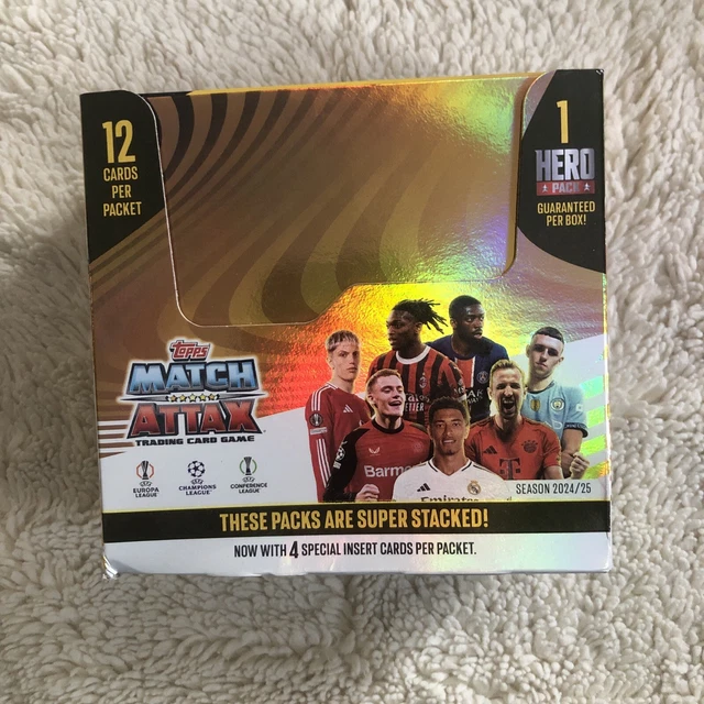 TOPPS MATCH ATTAX 2024/25 Season Full Box 24 Packets Neu EUR 55,87 ...