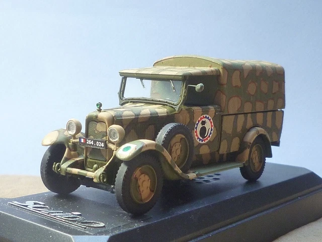 VEHICULE MILITAIRE WW2 Citroen C4F Bache Base Solido1/43 EUR 34,60 ...