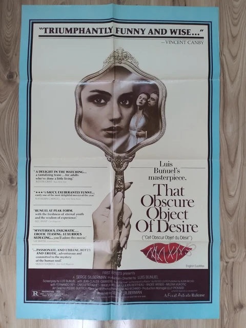 THAT OBSCURE OBJECT of Desire original movie 1977 poster US one sheet ...