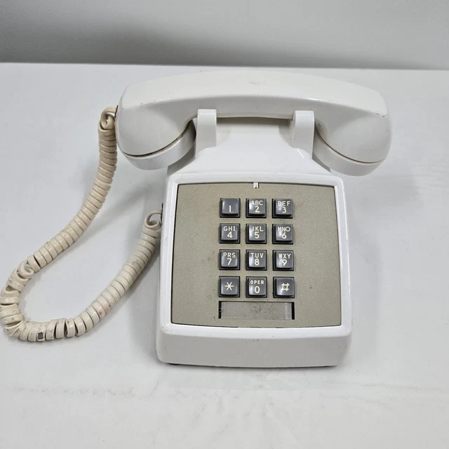 BELL SYSTEM WESTERN Electric Push Button Desk Telephone For Parts Or ...