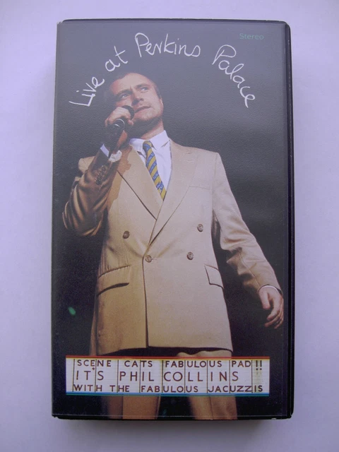 PHIL COLLINS - LIVE AT PERKINS PALACE, 1980s VHS VIDEO TAPE £5.99 ...