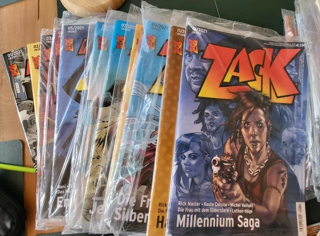 ZACK COMIC MAGAZIN Jahrgang 2021 Frau mit dem Silberstern EUR 99,99 - PicClick DE