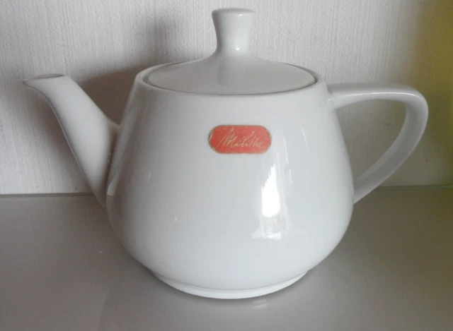 MELITTA MINDEN GROSSE Teekanne 1,5 Liter Inhalt weiß EUR 45,00 ...