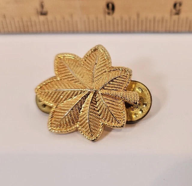 MAJOR AND LT. Colonel Rank Collar Insignia collar pins. US Army. Three ...