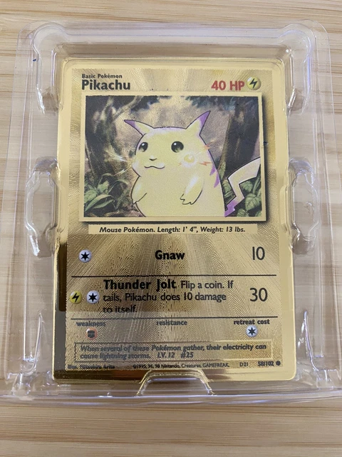 PIKACHU GOLD ULTRA Premium Collection Celebrations 58/102 Pokemon ...