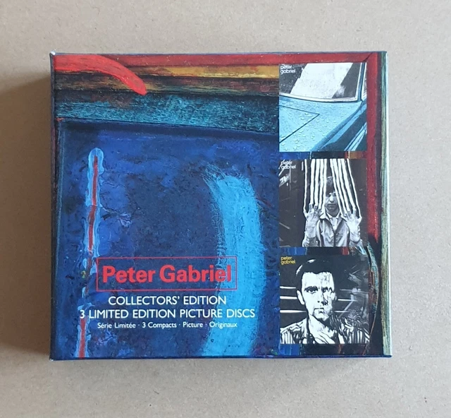 PETER GABRIEL COLLECTORS' Edition 3 Limited Edition Picture Discs Clam ...