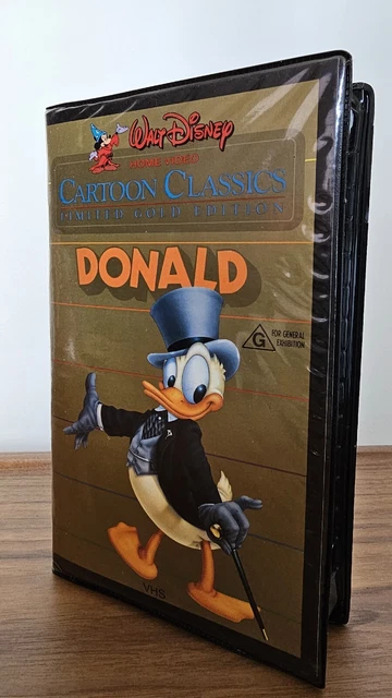 WALT DISNEY CARTOON Classics Limited Gold Edition Donald VHS Video $10.00 - PicClick AU