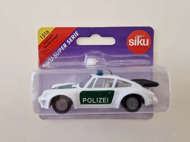 SIKU 1316 AUTOBAHN Polizei-Streifenwagen Porsche 911 Turbo B6 Ovp EUR ...