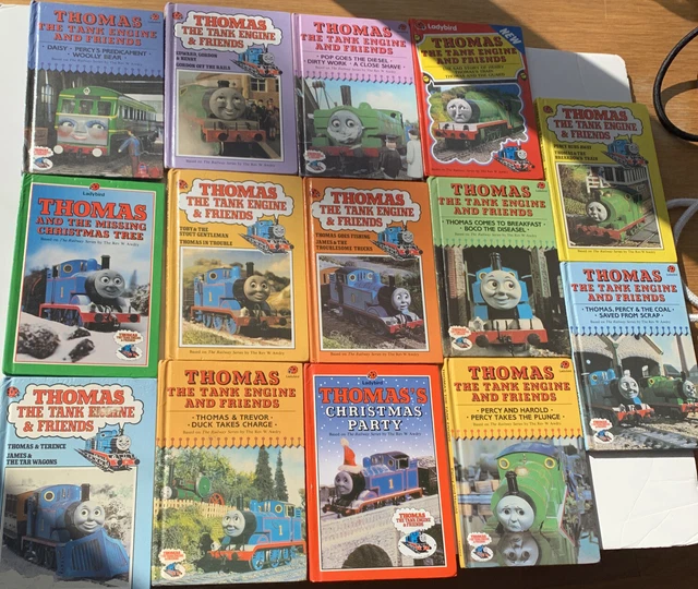 VINTAGE LADYBIRD BOOKS Thomas The Tank Engine And Friends Book Set x 14 ...