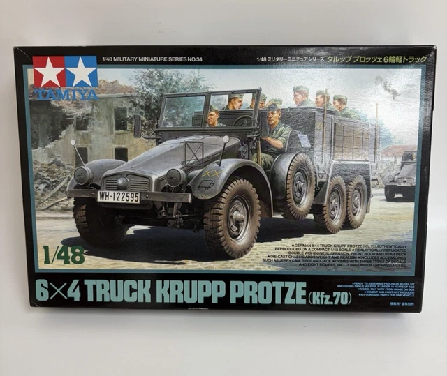 TAMIYA 1:48 32534 Truck Krupp Protze 6x4 kfz.70 Model kit Diecast ...