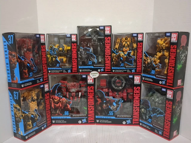 TRANSFORMERS STUDIO SERIES Constructicons Devastator set completo di 9 ...
