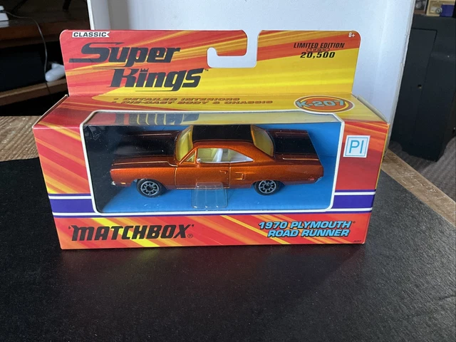 1:43 MATCHBOX 1970 Plymouth Road Runner Hemi #YMC04-M Diecast Model Car ...