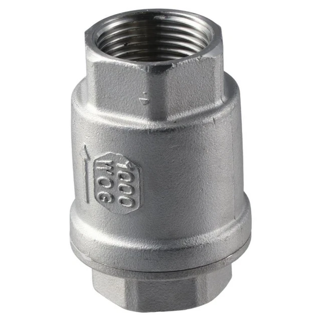 3/4& NPT THREAD Spring Check Valve Silver Horizontal Check Valve Oil ...