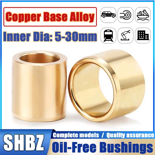 SHBZ COPPER BUSHING Oilless Self Lubricating Bearings Wear Resistant ID ...