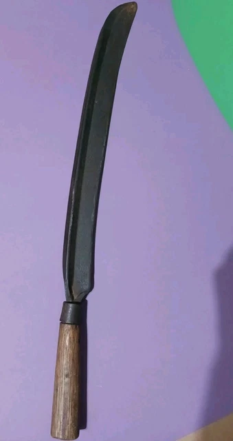 ANTIQUE WOOD HANDLED Machete 24" L Farm $29.95 - PicClick