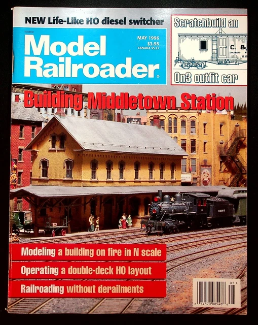 MODEL RAILROADER MAGAZINE May 1996 Middletown Station HO Diesel ...