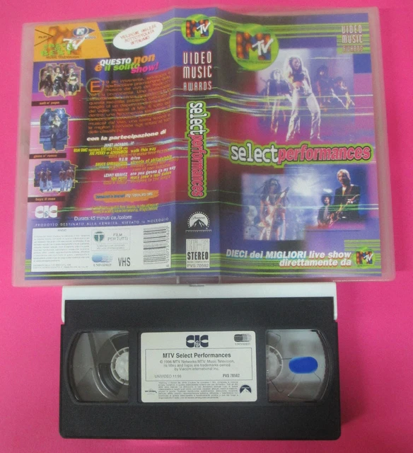 VHS MTV SELECT PERFORMANCES JANET JACKSON AEROSMITH KRAVITZ (VM10) no ...