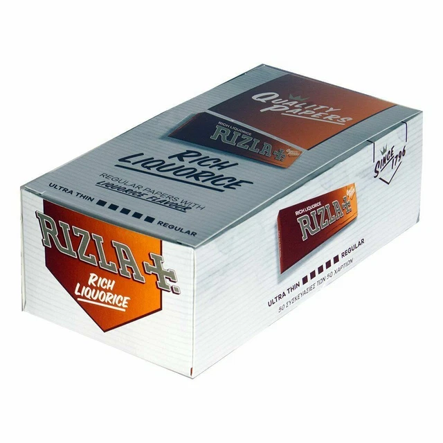 RIZLA LIQUORICE WITH Filters for Rolled Cigarettes Short Papers - 100% ...