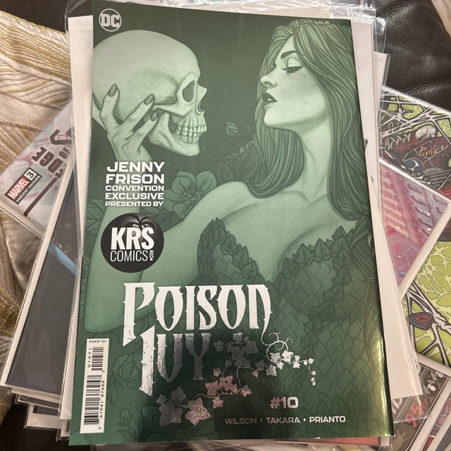DC COMICS POISON IVY #10 Jenny Frison FOIL variante vierge WONDERCON ...
