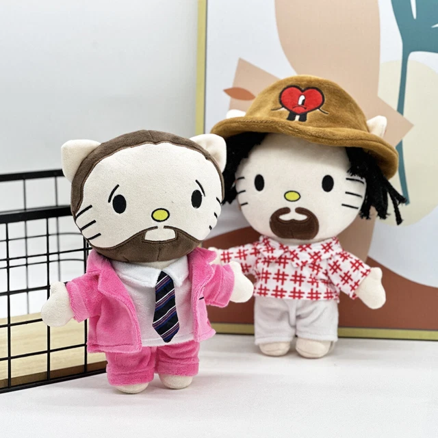 HELLO KITTY RAPPER Travis Scott Billie Eilish Figure Plush Doll Soulja ...