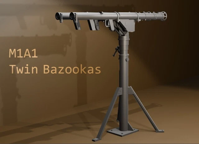 1/16 SCALE: M1A1 Twin Bazookas on M31C Pedestal (ID 9.41) £16.29 ...