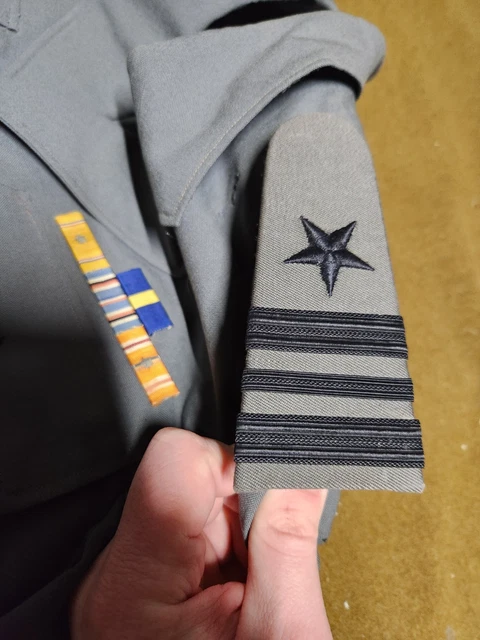 WW2 WWII U.S. Navy Gray Officers Uniform £40.13 - PicClick UK